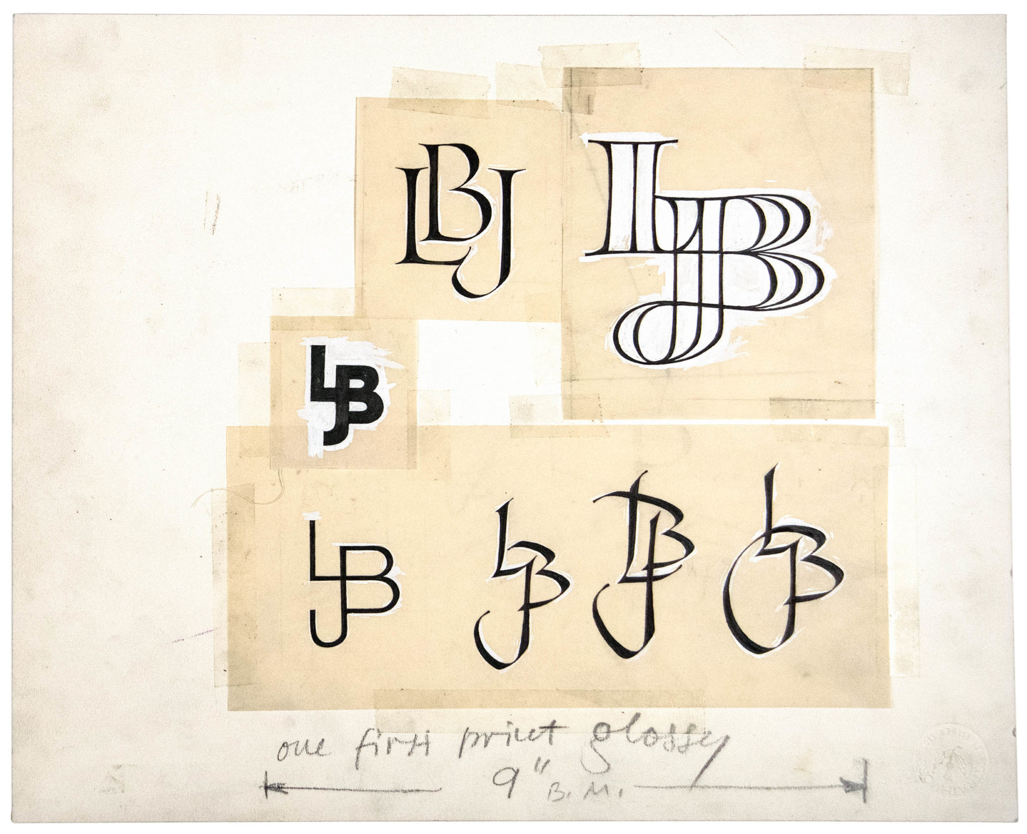 LBJ Monogram – Ismar David Archive